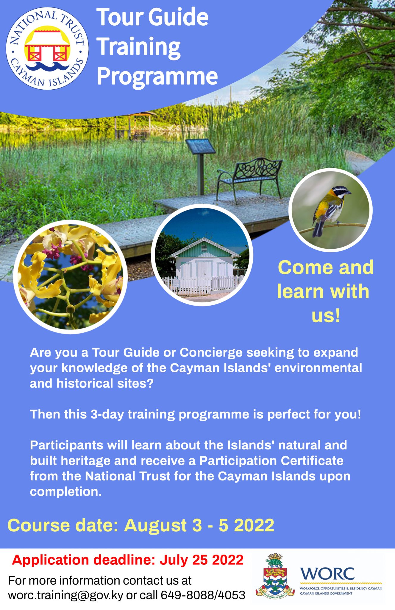 Tour Guide Training Programme - National Trust for the Cayman Islands