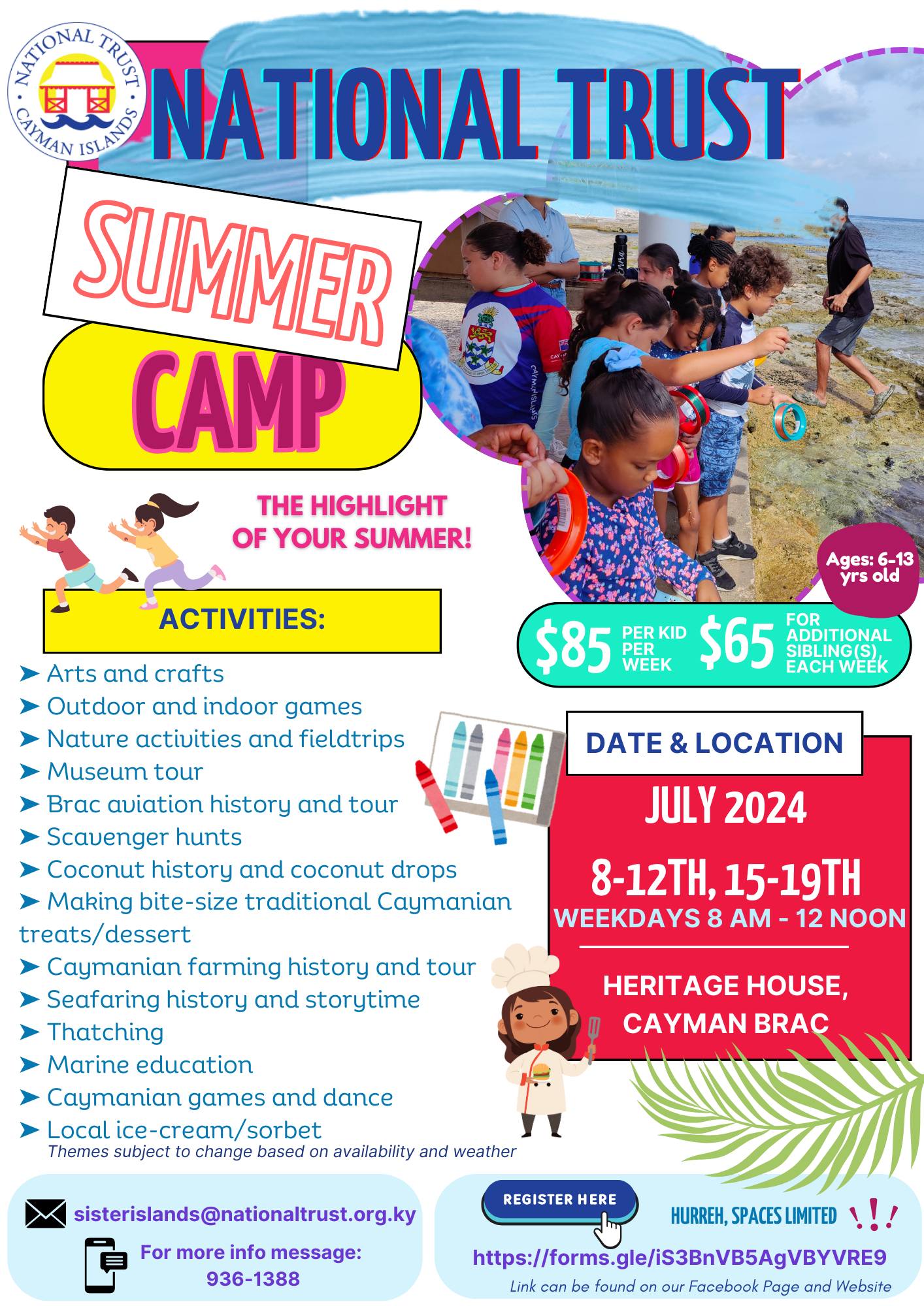National Trust: Summer Camp in Cayman Brac - National Trust for the Cayman Islands